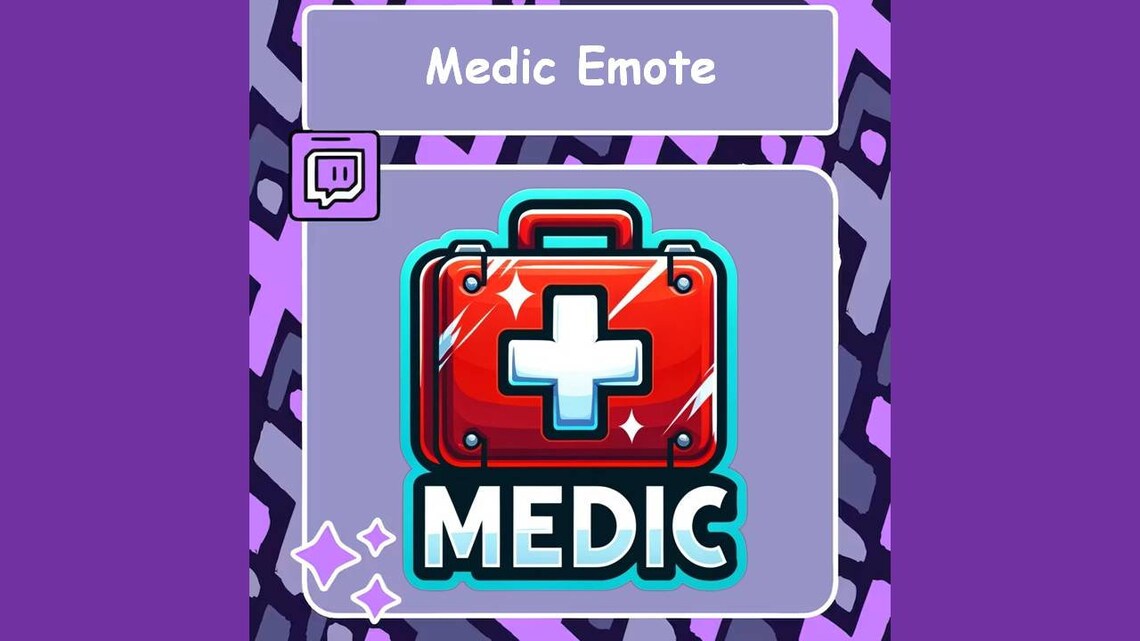 Medic Twitch Emote, Twitch Emote, Youtube Emote, Discord Emote, Medic ...