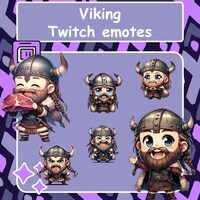 9 Viking Emotes Bundle Pack - Twitch, Youtube, Discord | Vikings ...