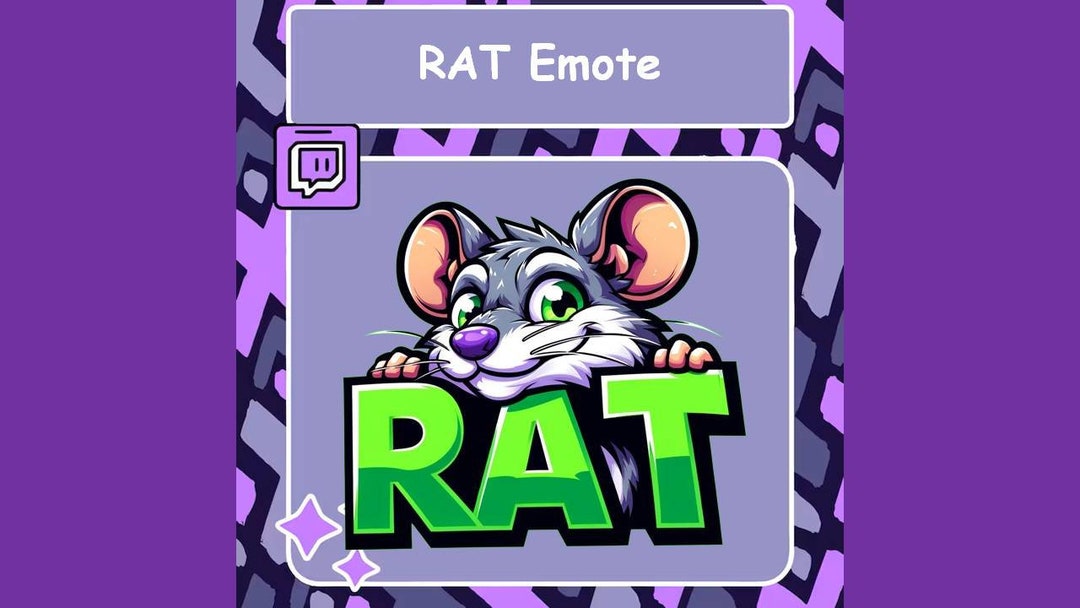 RAT Twitch Emote, Discord Emote, Toxic Emote, Hide Emote, Youtube Emote ...