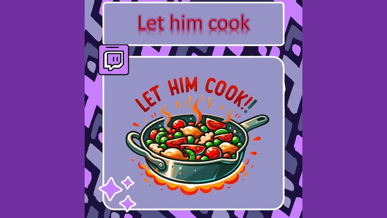 Let Him Cook Twitch Emote, Discord Emote, Food Emote, Funny Emote ...