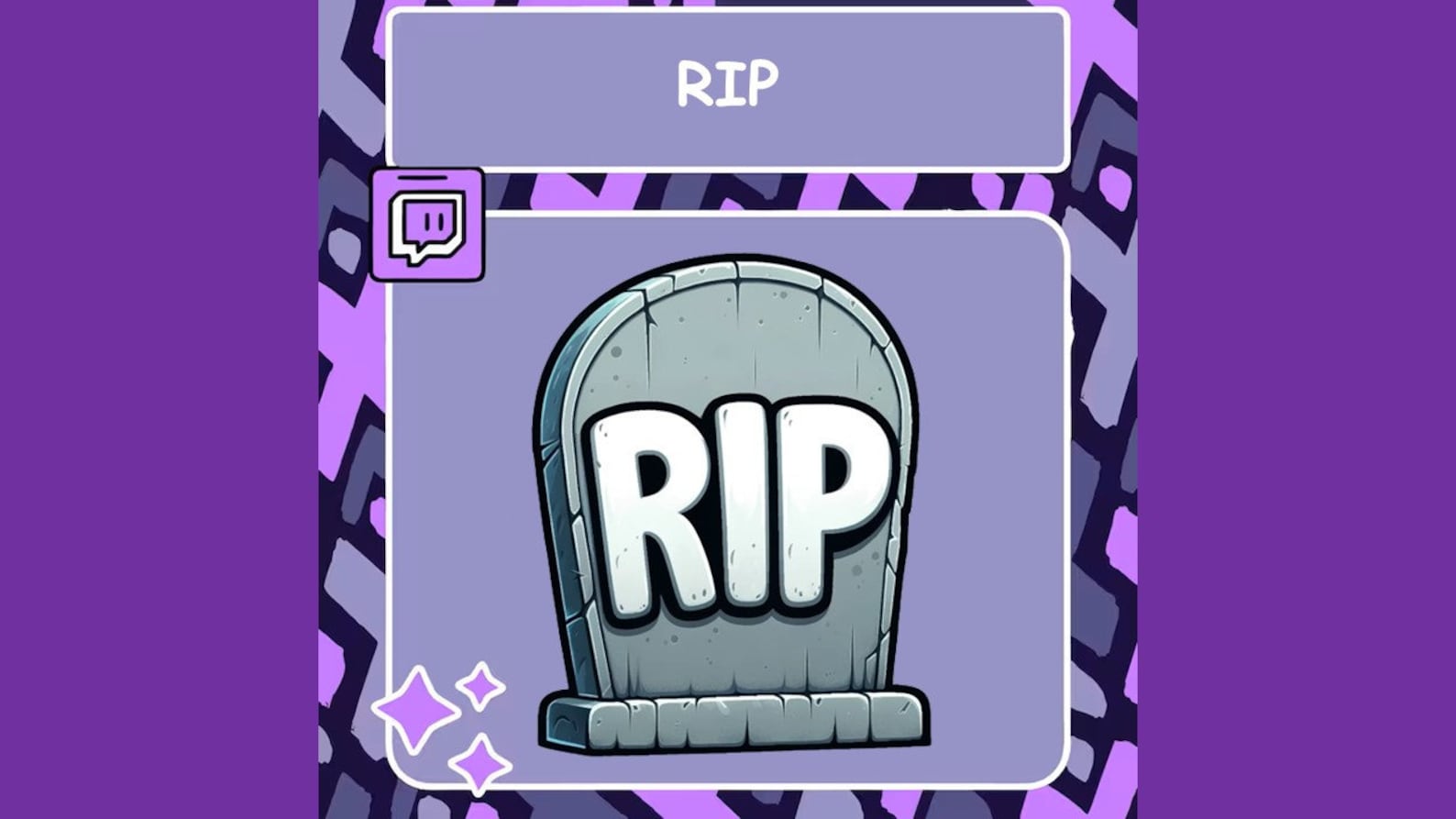 RIP Emote, RIP Twitch Emote, Youtube Emote, Discord Emote, Community ...