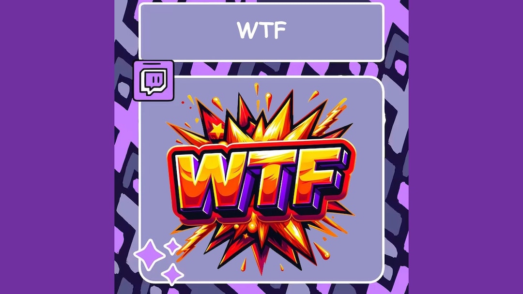 WTF Emote, WTF Twitch Emote, Youtube Emote, Discord Emote, Community ...