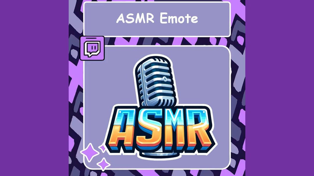 ASMR Twitch Emote, Twitch Emote, Youtube Emote, Discord Emote, ASMR ...