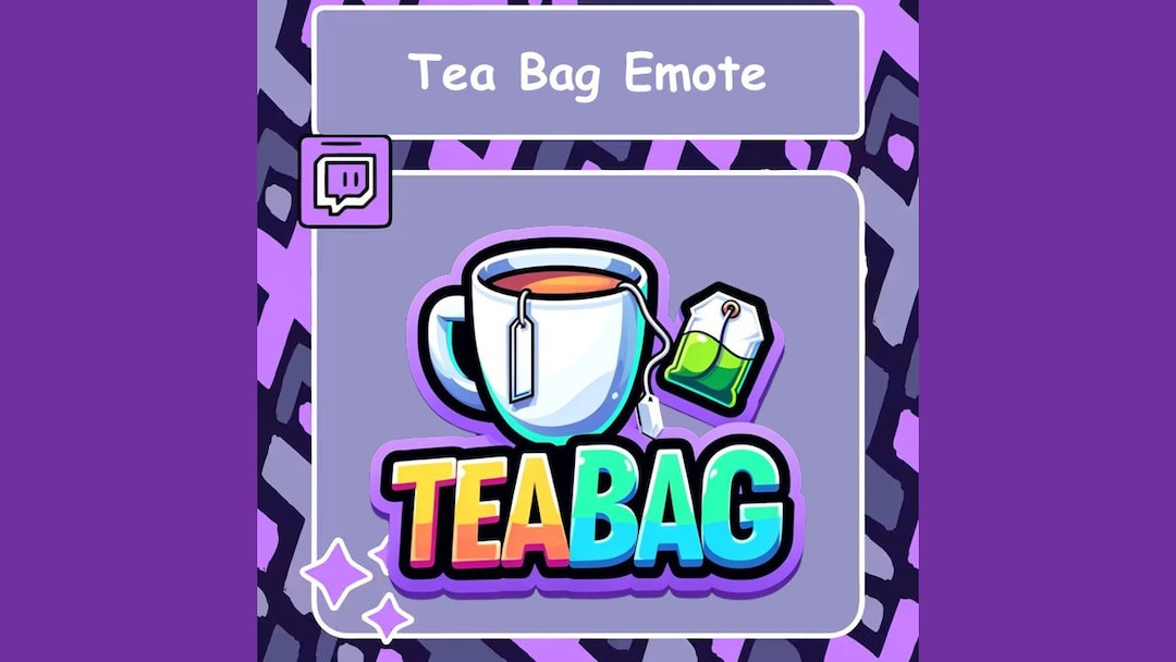 Tea Bag Emote, Twitch/discord/youtube Emote (digital Download) - Etsy