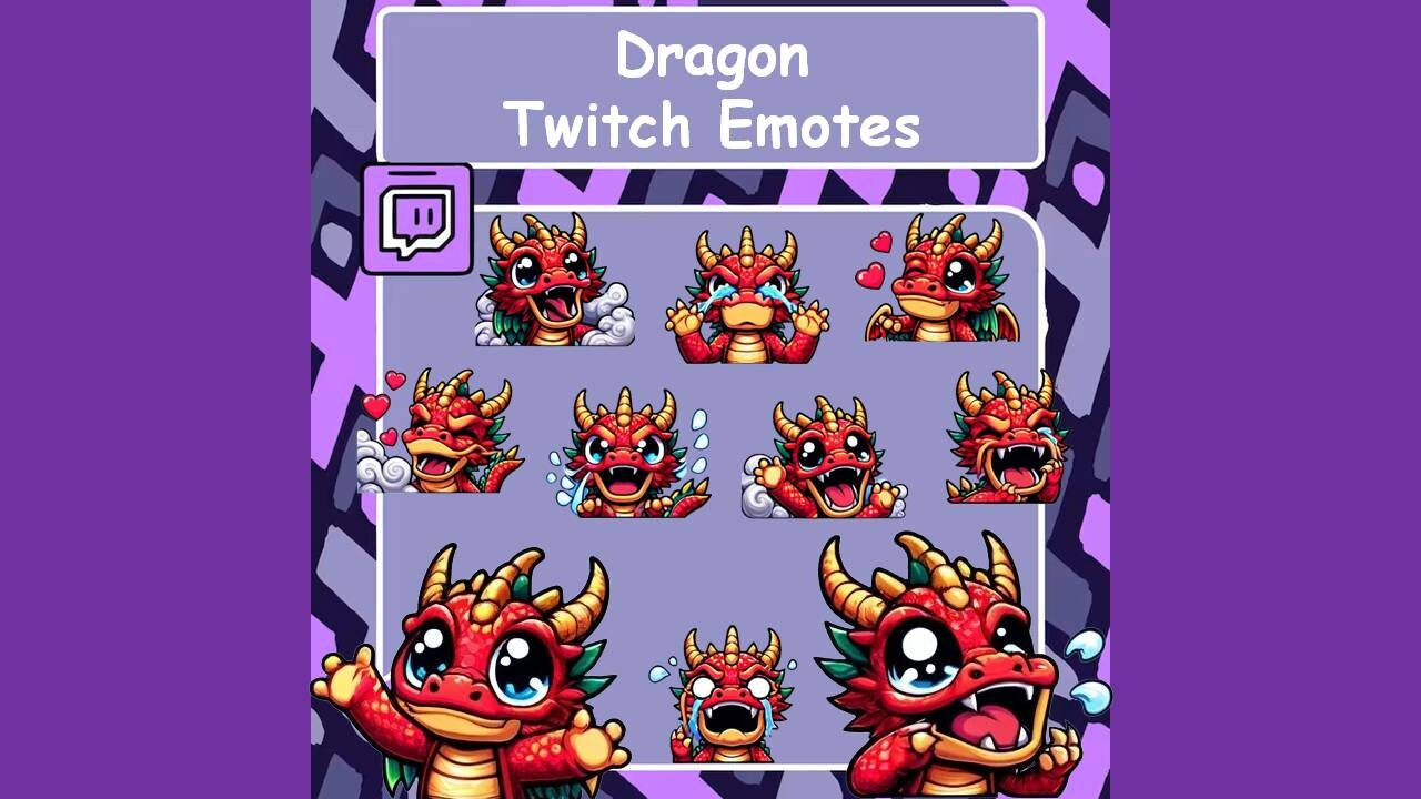 Dragon Emotes, Twitch Emotes, Youtube Emotes, Discord Emotes, Streamer ...