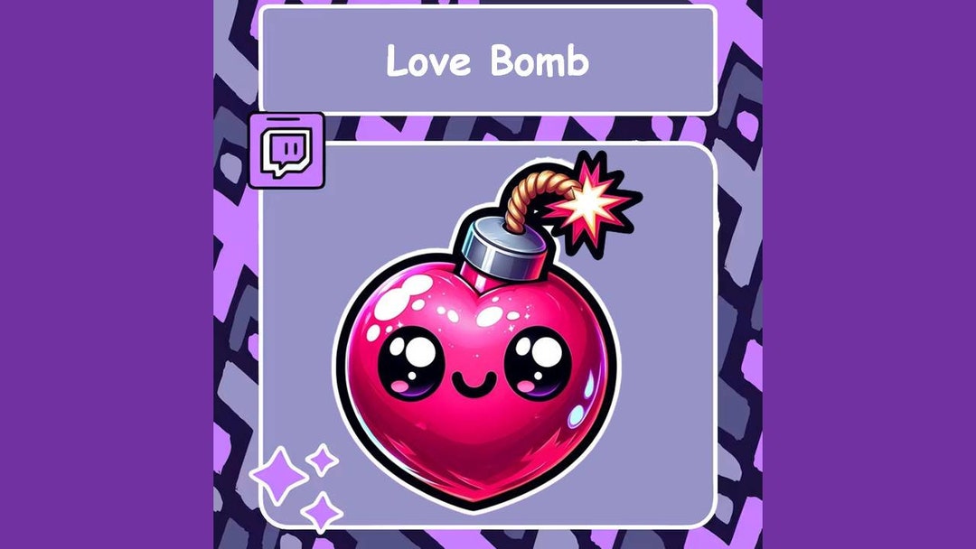 Love Bomb Emote, Twitch Emote, Youtube Emote, Discord Emote, Community ...