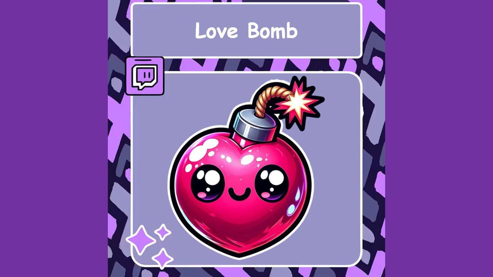 Love Bomb Emote, Cute Twitch/discord/youtube Emote - Etsy