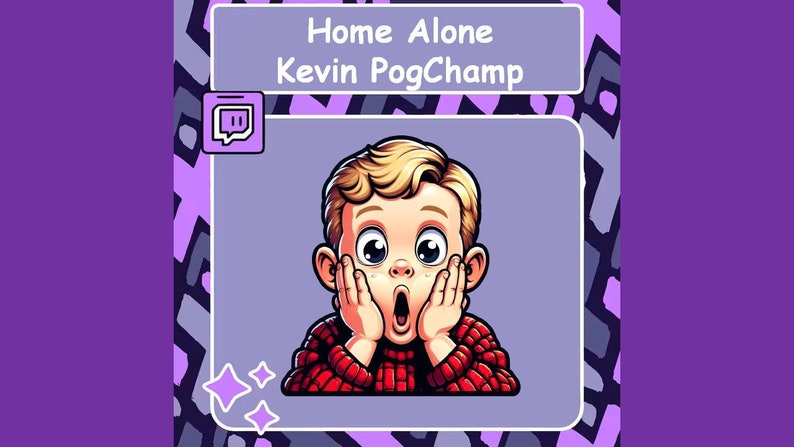 Kevin Pogchamp Twitch Emote, Discord Emote, Home Alone Emote, Sub Badge ...