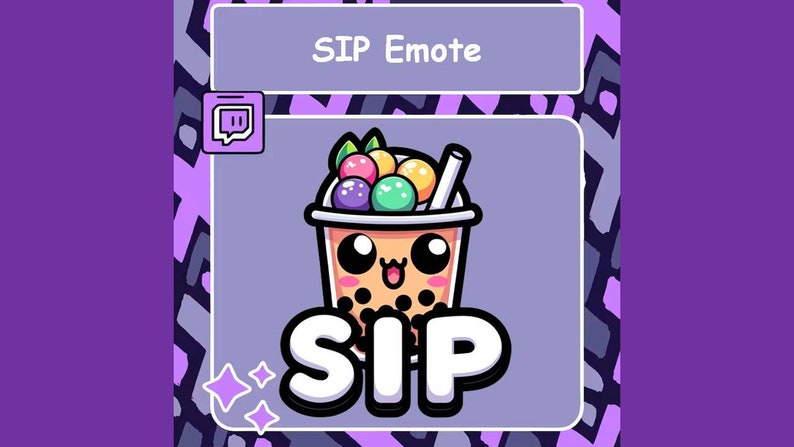 Sip Emote, Sip Twitch Emote, Youtube Emote, Discord Emote, Community ...