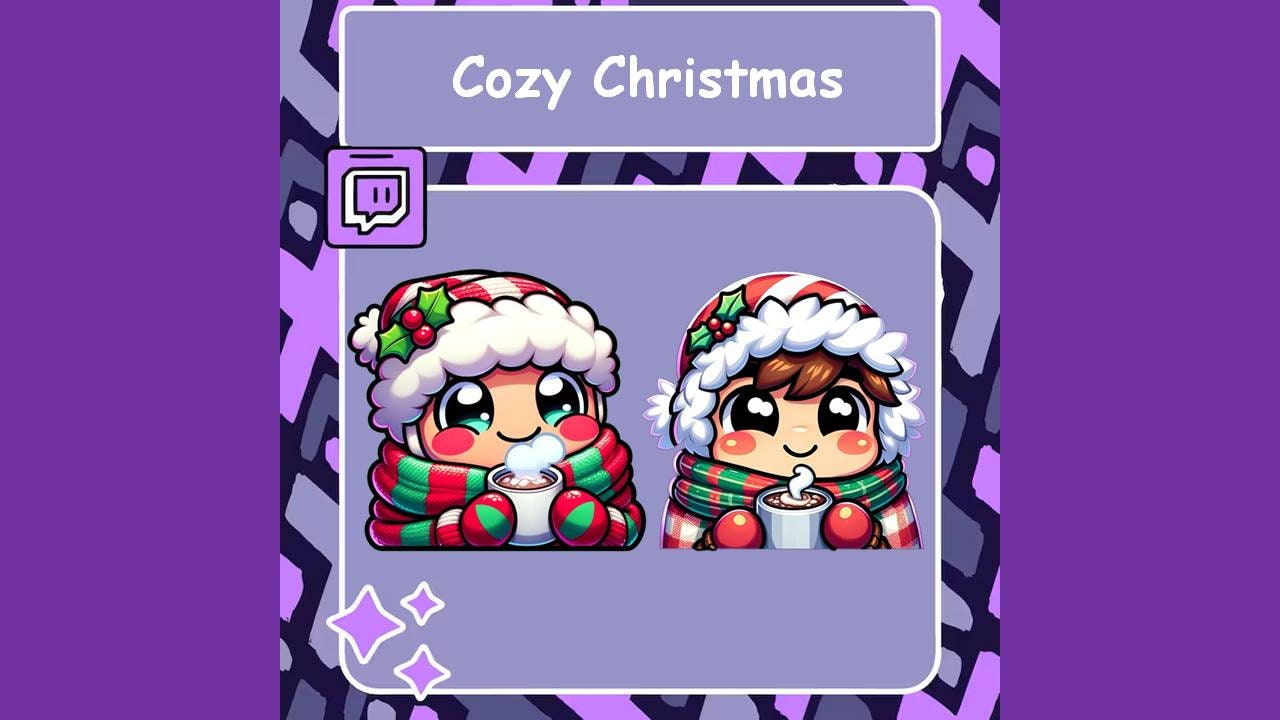 Cozy Christmas Emote, Twitch Emote, Youtube Emote, Discord Emote, Cozy ...