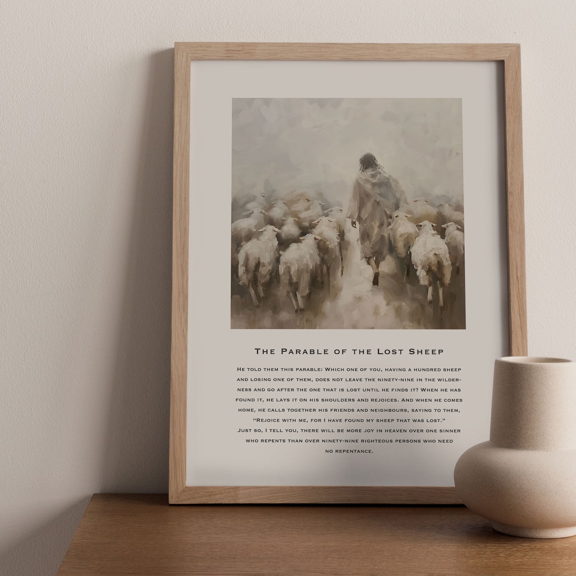 Jesus Leaves the 99, Parable of the Lost Sheep, Good Shepherd, Jesus ...