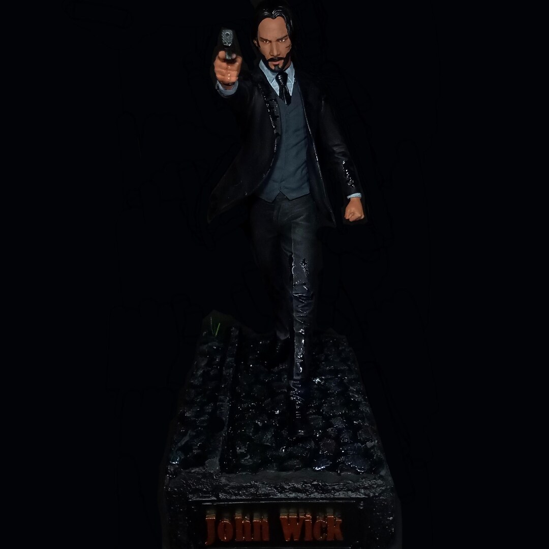 John Wick Figurine on the Base - Etsy