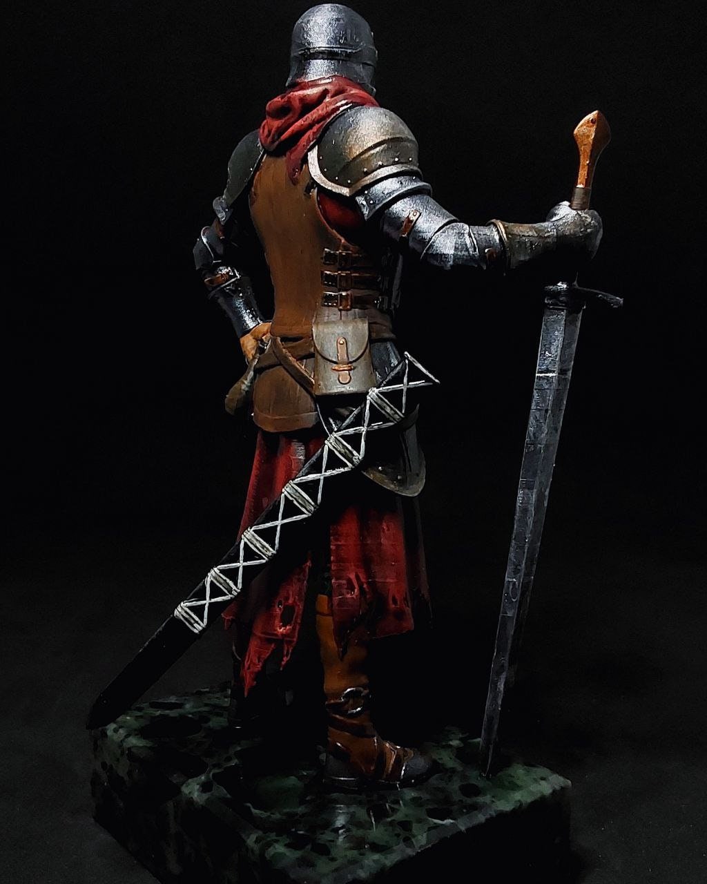 Medieval Knight Figurine. Stone Base. - Etsy