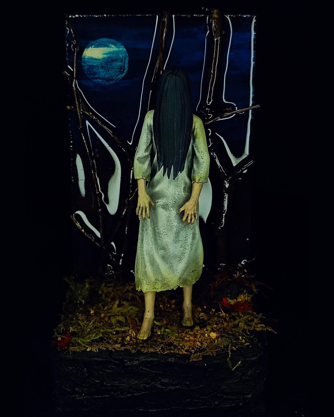 Samara From the the Ring Figurine on the Base - Etsy