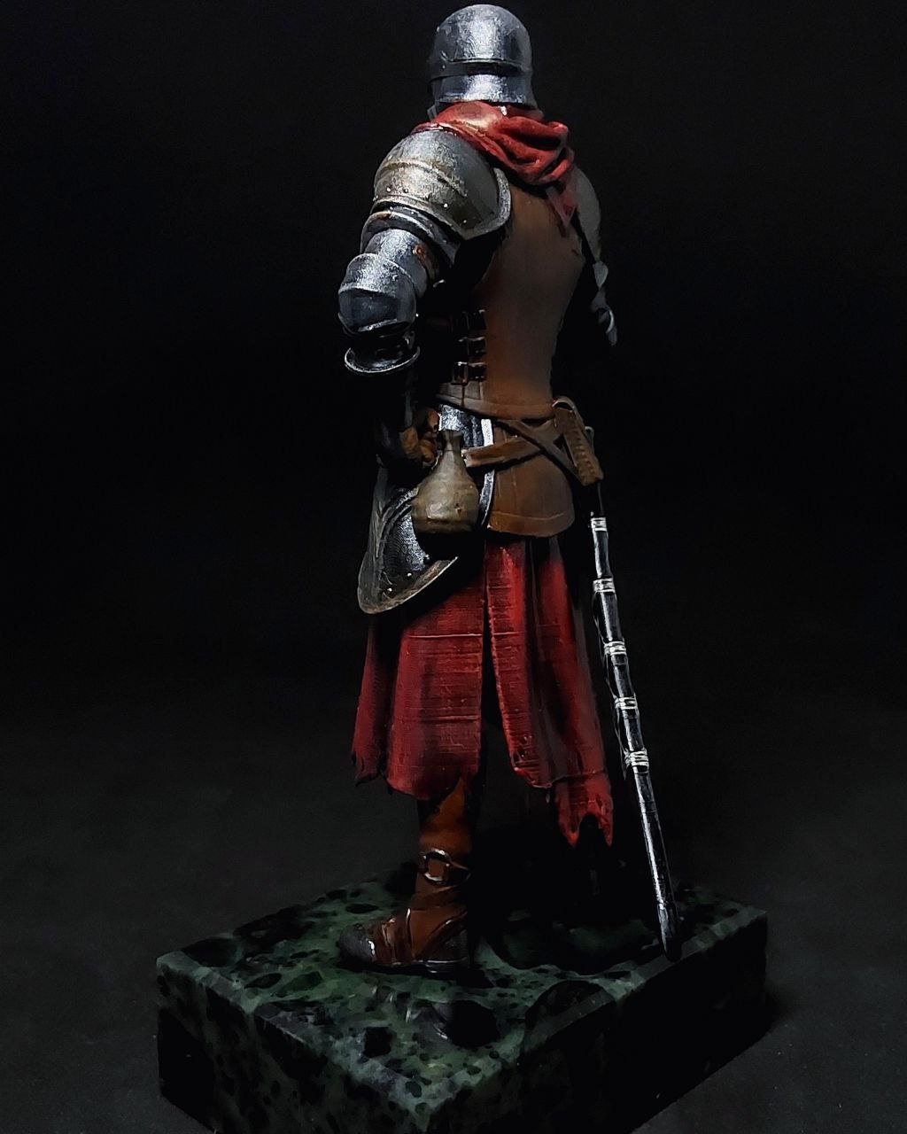 Medieval Knight Figurine. Stone Base. - Etsy