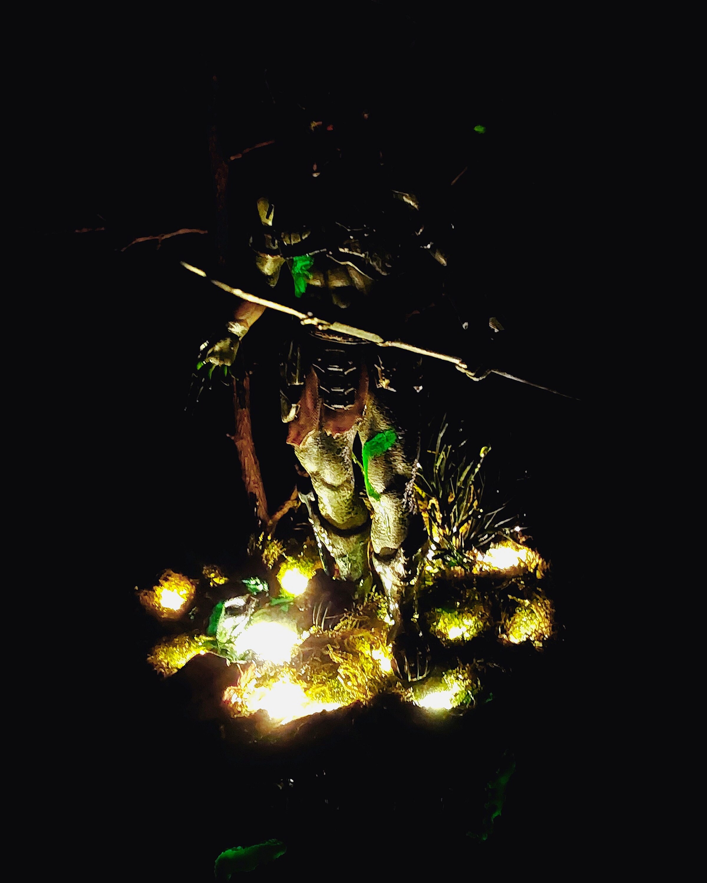 Predator Figurine. Diorama Base With Lightning. - Etsy