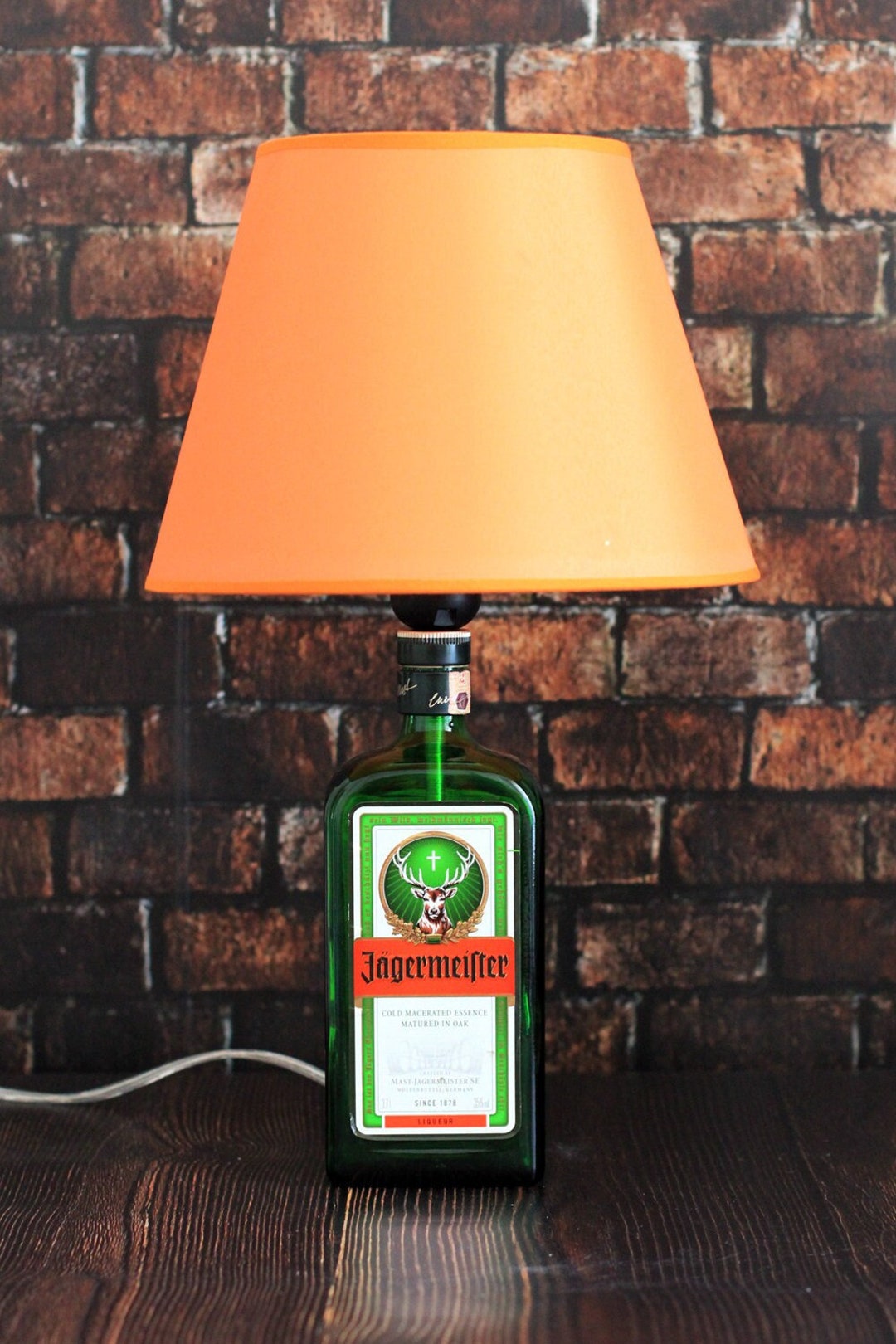 Handmade Jagermeister Table Lamp Bottle Gift Lampshade - Etsy