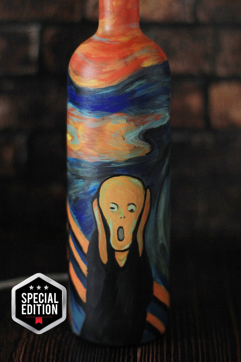 Edvard Munch Special Edition the Scream Lamp Shade Poster Handmade Hand ...