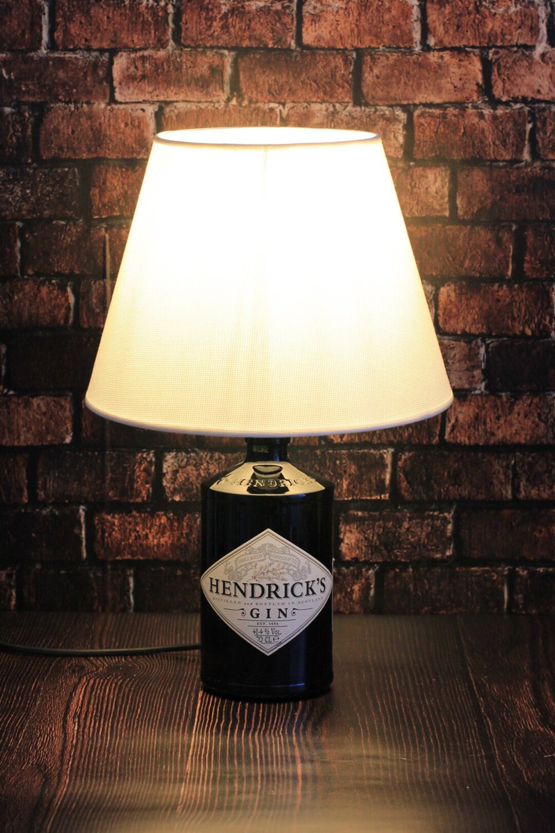 Handmade Hendricks Gin Table Lamp Bottle Gift Lampshade - Etsy