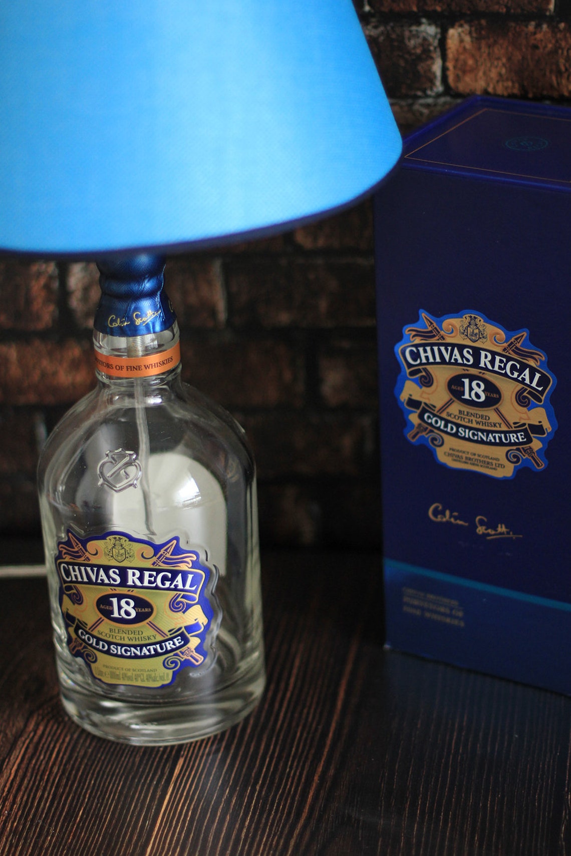 Handmade Chivas Regal Whiskey Aged 18 Years Table Lamp Bottle Gift ...