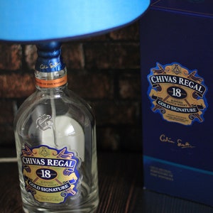 Handmade Chivas Regal Whiskey Aged 18 Years Table Lamp Bottle Gift ...
