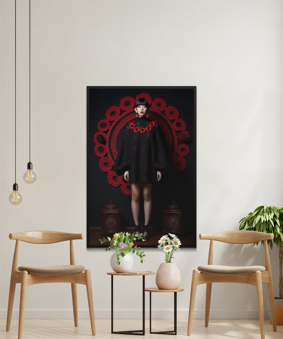 Gothic Fashion Wall Art, Dark Aesthetic Poster, Victorian Home Decor ...