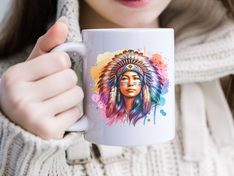 Native American Mug, American Indian, 11oz Ceramic Mug, Native American ...