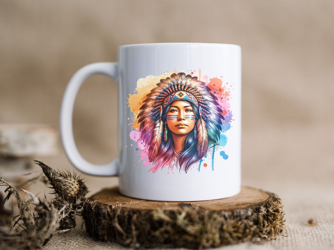 Native American Mug, American Indian, 11oz Ceramic Mug, Native American ...
