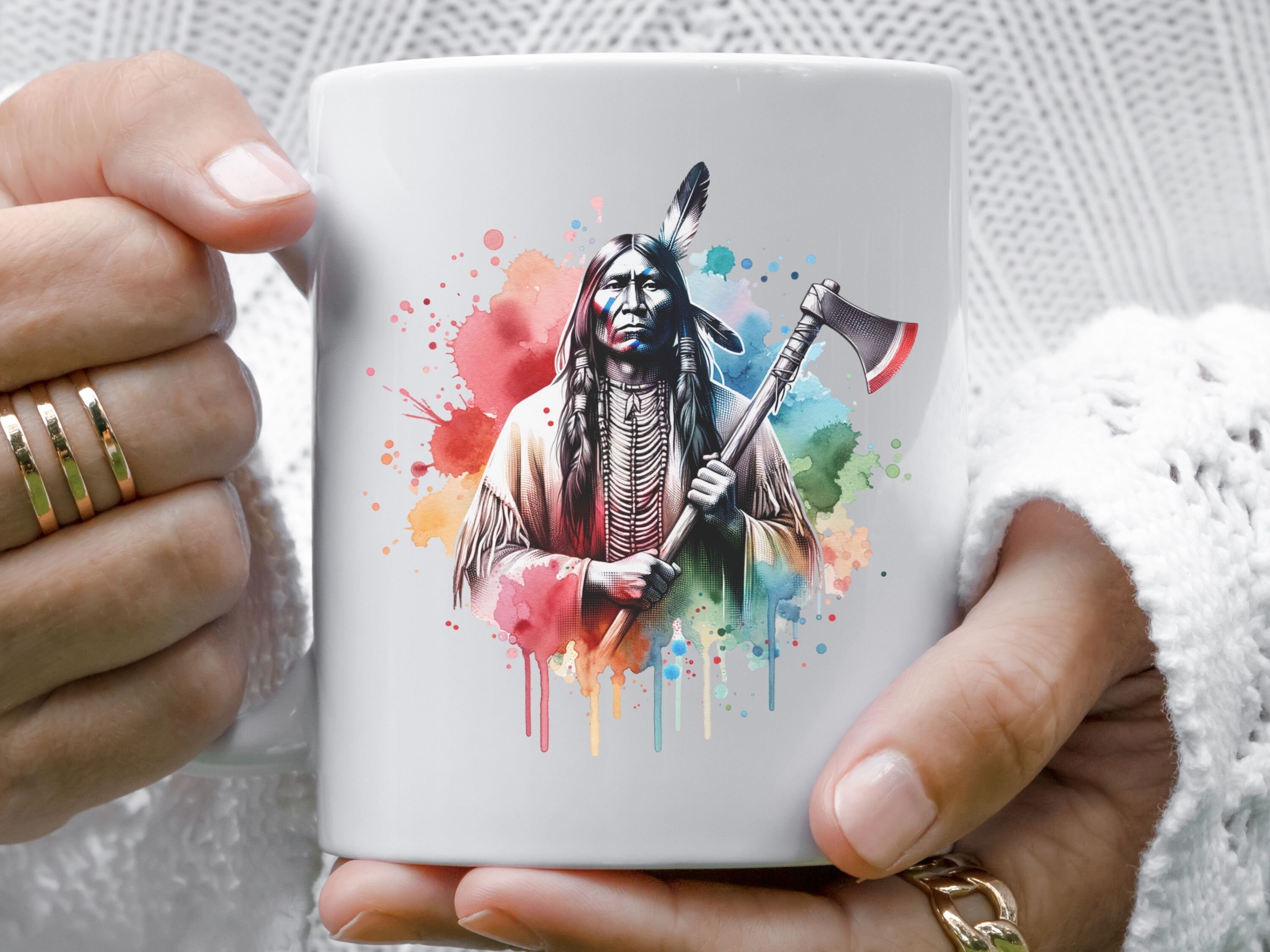 Native American Mug, American Indian, 11oz Ceramic Mug, Native American ...