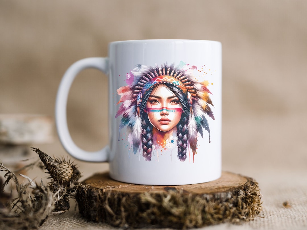 Native American Mug, American Indian, 11oz Ceramic Mug, Native American ...
