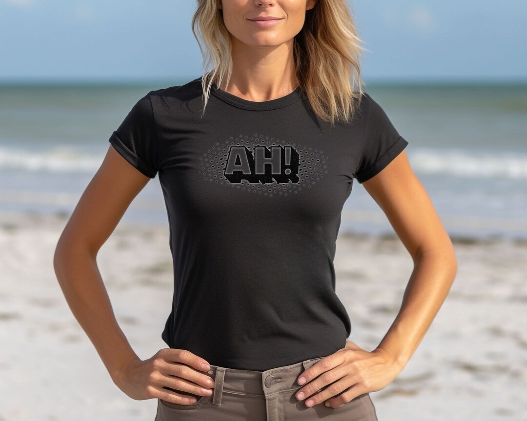 AH! Exclamation Shirt, Text Graphic Tee, Expressive Tshirt, Unisex ...