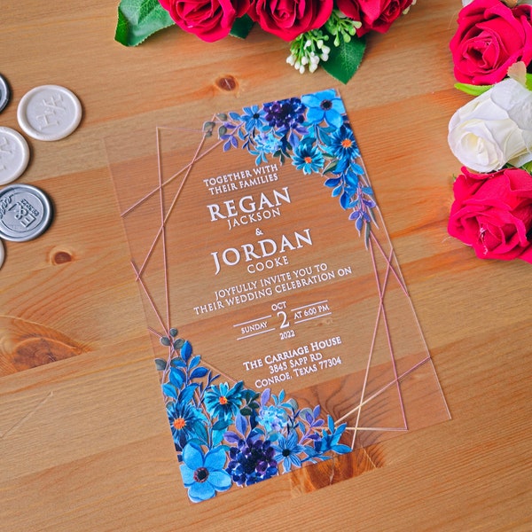 Acrylic Invitation Quinceanera - Etsy