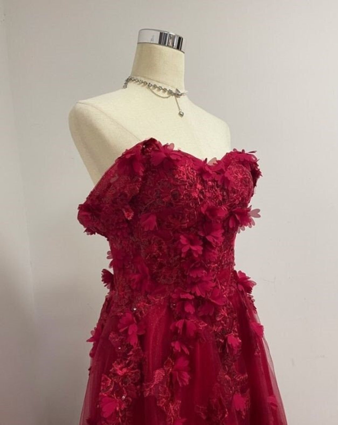 Enchanted Forest Prom Dress Lily, Ball Gown Dress, Prom Dress, Red Prom ...