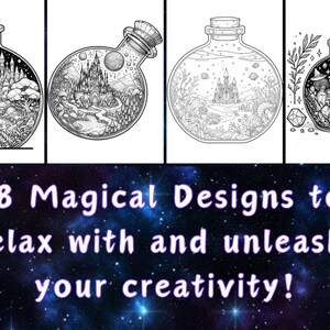 Mystical Potion Printable Coloring Pages | 28 Pages | Mystical Worlds ...