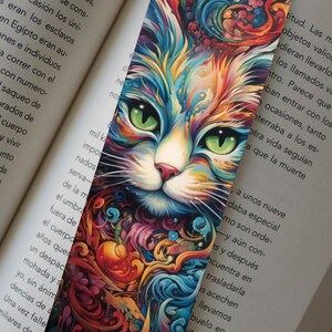 Psychedelic Cats 5 Printable Bookmarks | Trippy Bookmarks | Fun ...