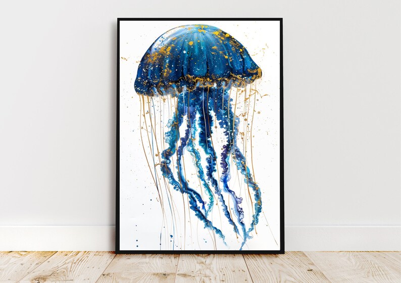 Marine Splendor Printable Wall Art Set | 3 Watercolor Sea Creature ...