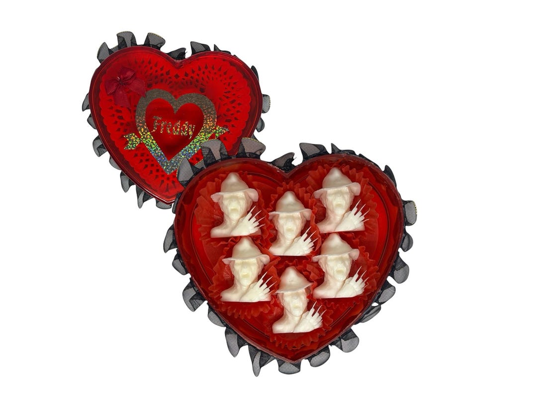 Freddy Valentine Heart Box Horror-themed Forever Chocolate Display ...