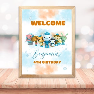 Octonauts Welcome Sign, Octonauts Sign, Instant Download, Printable ...