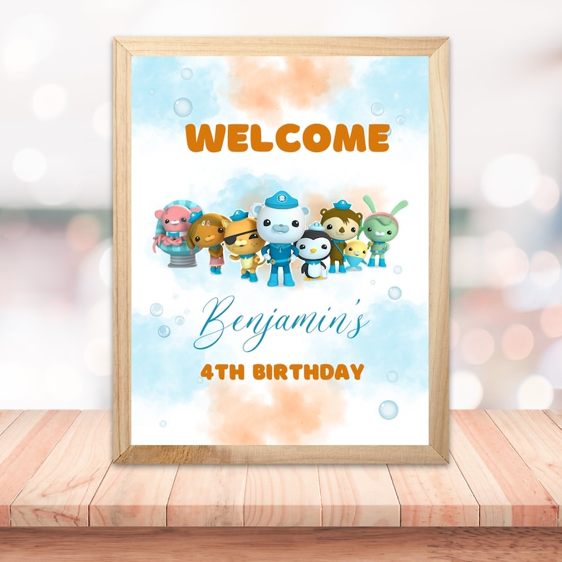 Octonauts Welcome Sign, Octonauts Sign, Instant Download, Printable ...