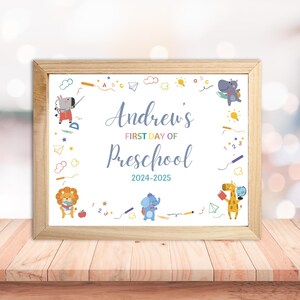 First Day of School Printable| Back to School Sign| Last Day of School ...