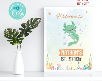 Editable Axolotl Photo Invitation Fiesta Axolotl Party - Etsy Canada