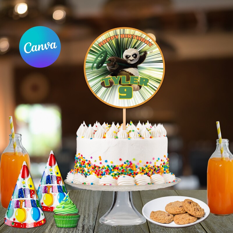 Panda Cake Topper - Etsy