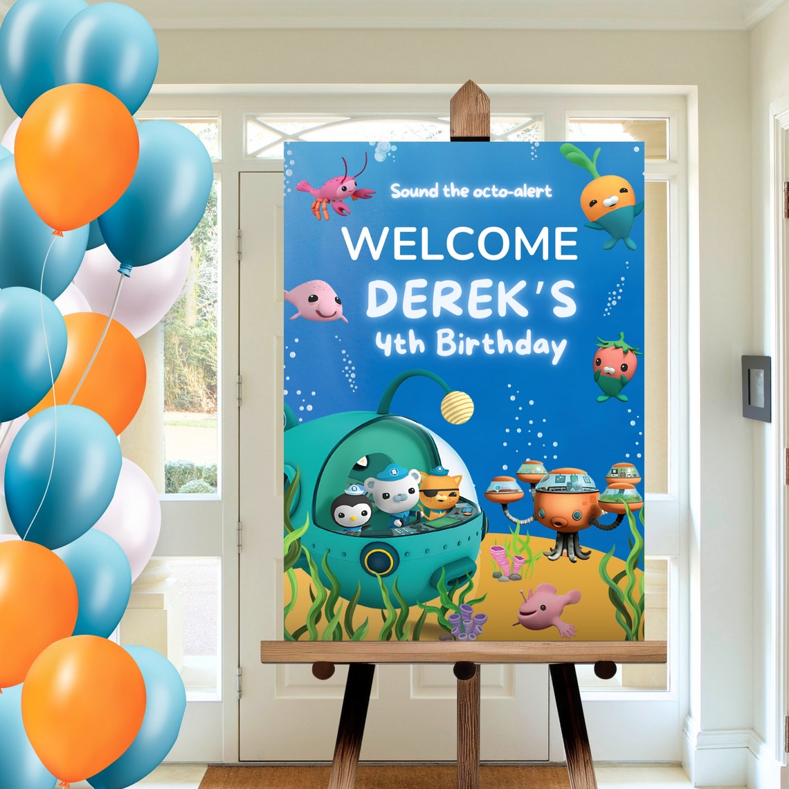 Octonauts Welcome Sign, Octonauts Birthday Sign, Printable Welcome Sign ...