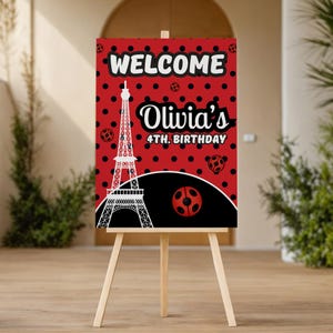 Editable Ladybug Welcome Sign, Lady Bug Printable Sign, Party Decor ...
