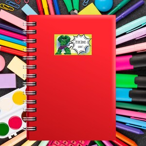 Superheroes Printables Labels, Preschool Labels, Personalized Kids ...