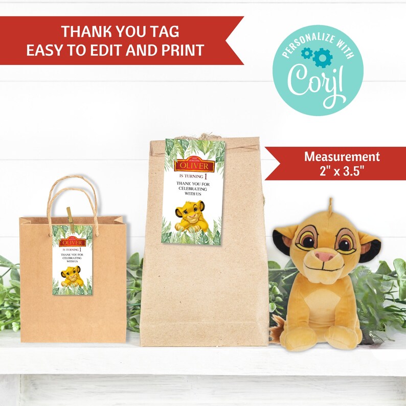 Lion King Tag Lion King Label Lion King Instant Download - Etsy