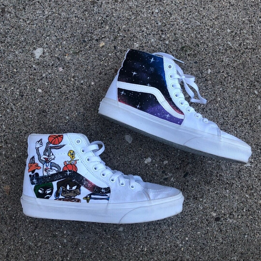Custom Space Jam Sk8-hi Vans - Etsy
