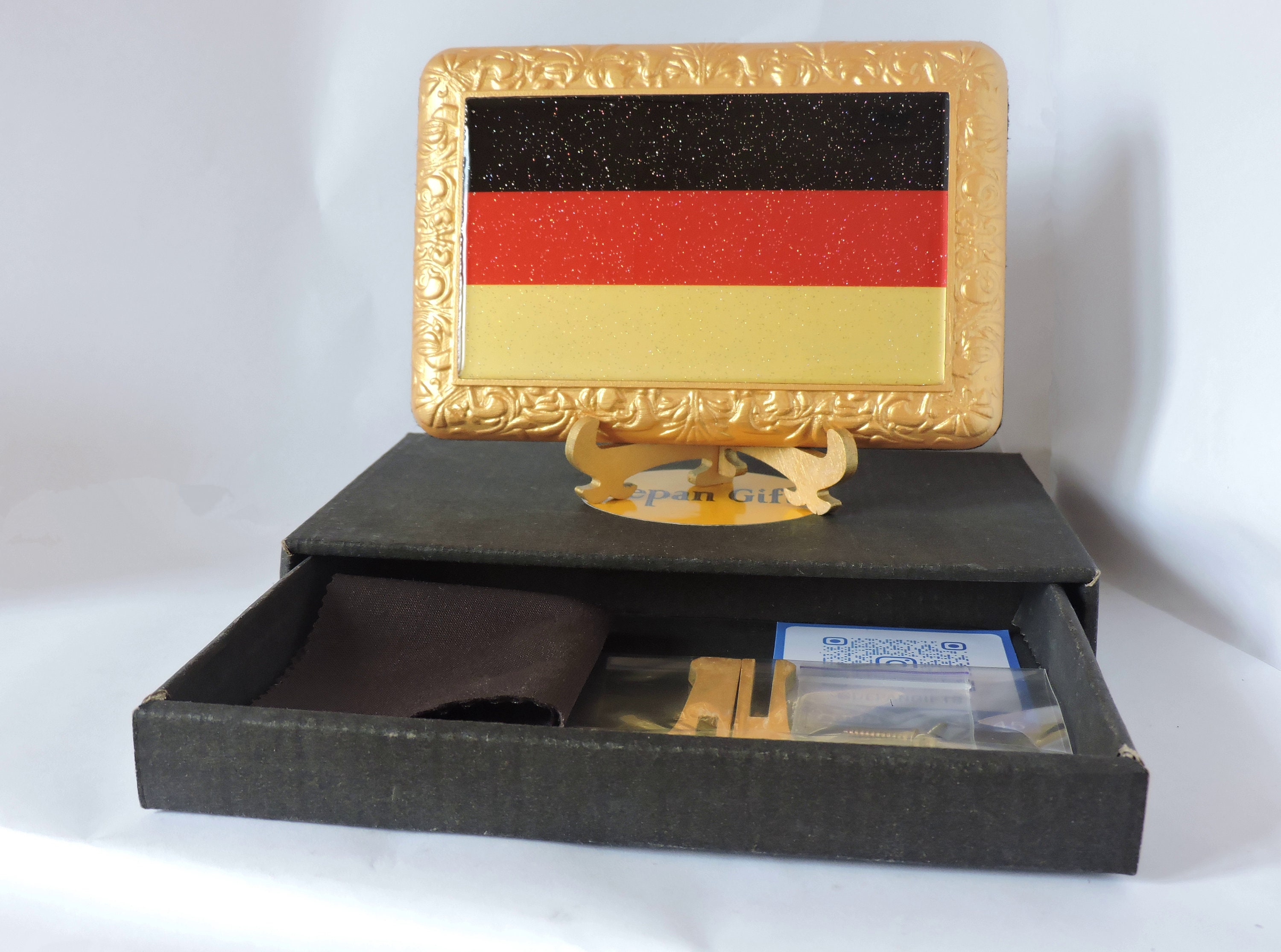 Flag of the German Hand Made Gift Kit Epoxy Resin Print - Etsy