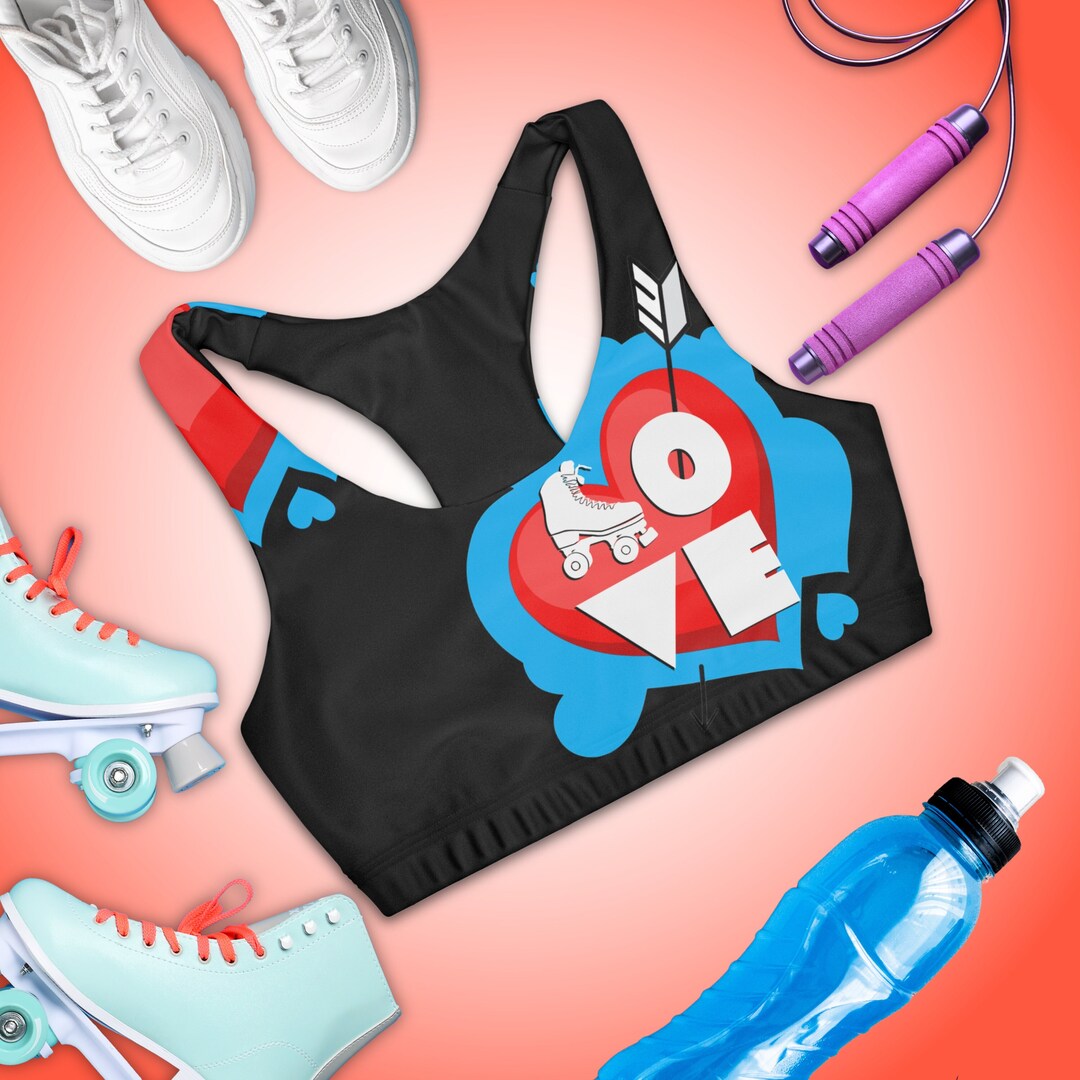 Girls' Sports Bra, Skate Training Outfit various Colors Heart Skate ...