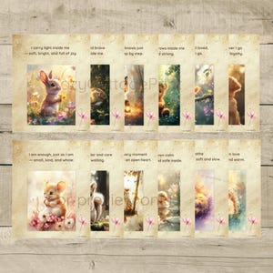 Kids Affirmation Cards – Woodland and Animal Friends Set Printable ...